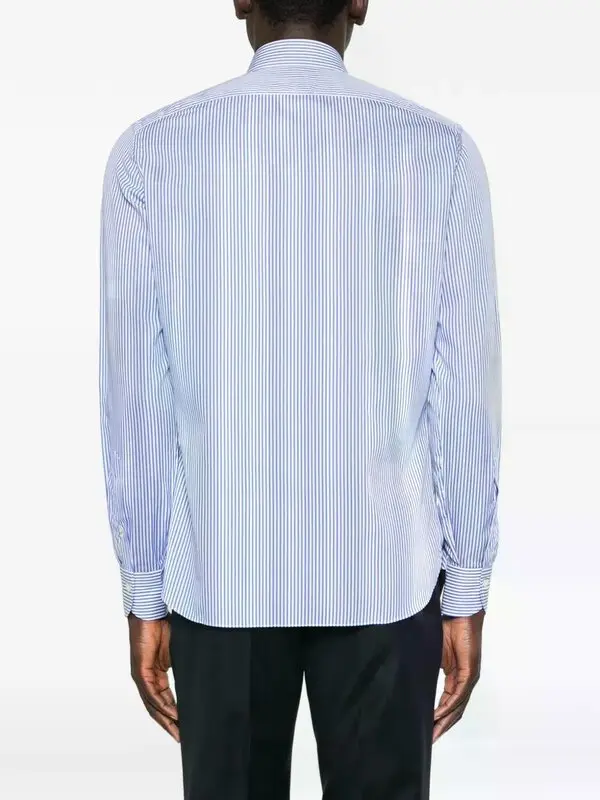 BORRIELLO NAPOLI Stripe Shirt - Blue