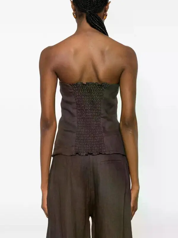 Sú Button Bandeau Top