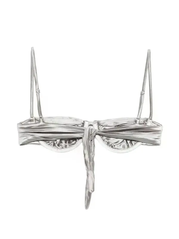 ISA BOULDER Ruched Bikini Top