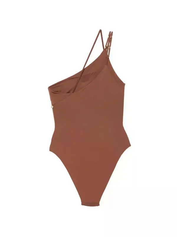 Max Mara Asymmetric One-piece Swimsuit - Brown