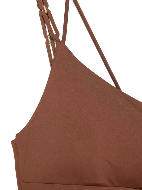 Max Mara Asymmetric One-piece Swimsuit - Brown