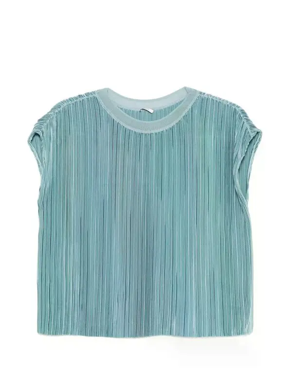 JOSEPH Cedre Pleated T-shirt - Blue