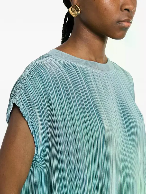 JOSEPH Cedre Pleated T-shirt - Blue