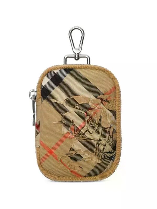 Burberry Check Zip Wallet - Neutrals
