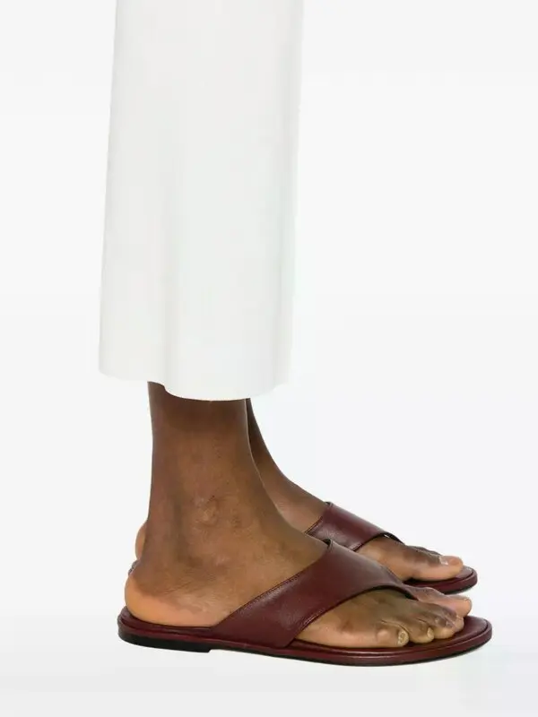 NEERA Cropped Elasticated Trousers - White