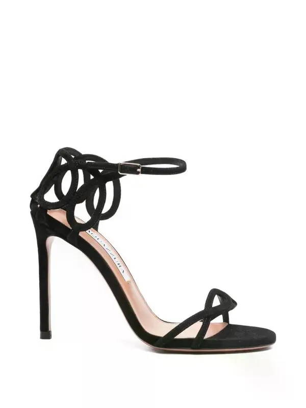 AQUAZZURA Hula Cutout Sandals - Black