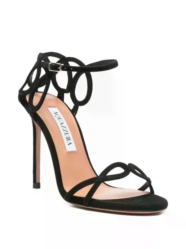 AQUAZZURA Hula Cutout Sandals - Black