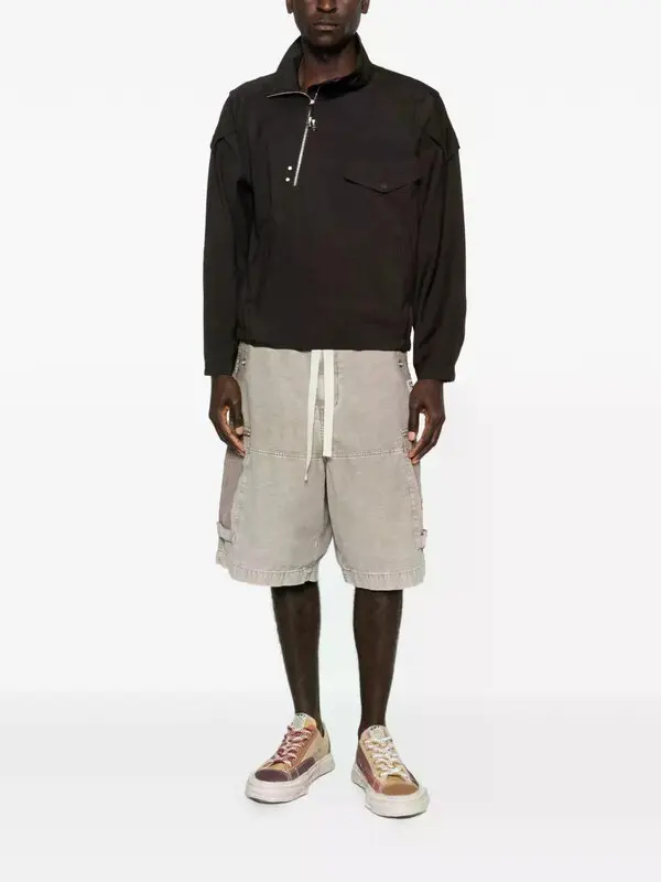 Mihara Yasuhiro Drawstring Cargo Shorts - Neutrals
