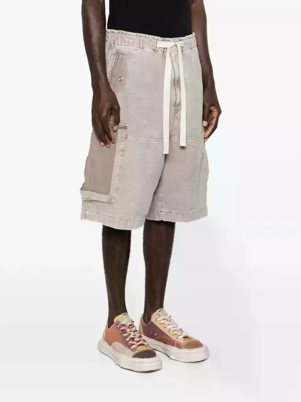 Mihara Yasuhiro Drawstring Cargo Shorts - Neutrals
