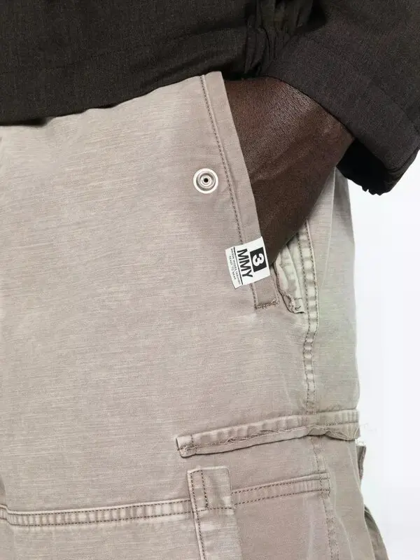 Mihara Yasuhiro Drawstring Cargo Shorts - Neutrals