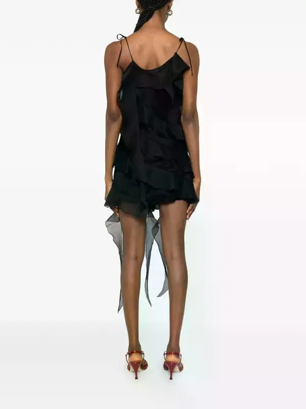 LES FILLES D'EVA Ruffled Mini Dress - Black