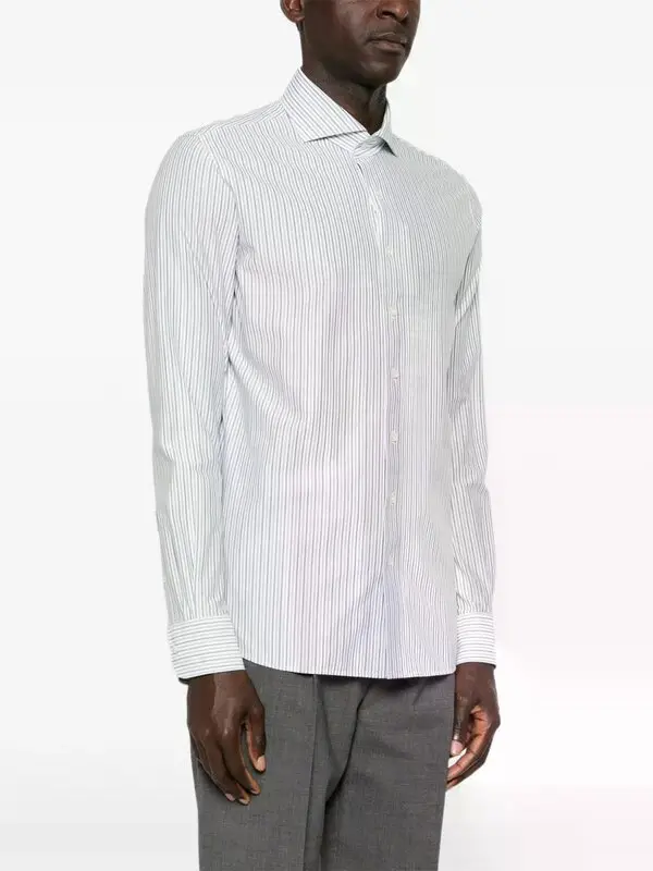 PROFUOMO Striped Long-sleeve Shirt