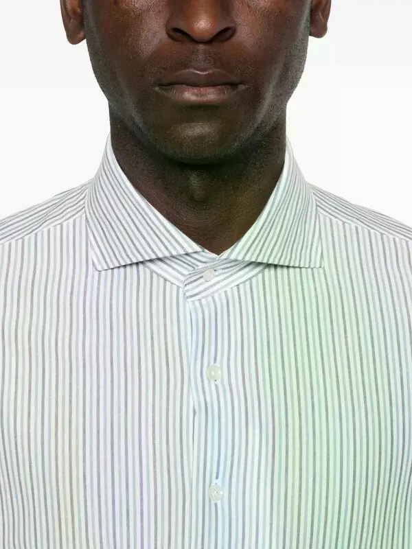 PROFUOMO Striped Long-sleeve Shirt