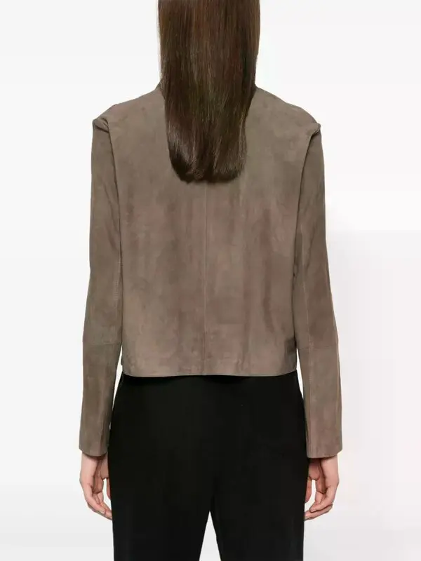 ARMA Emy Suede Jacket - Green