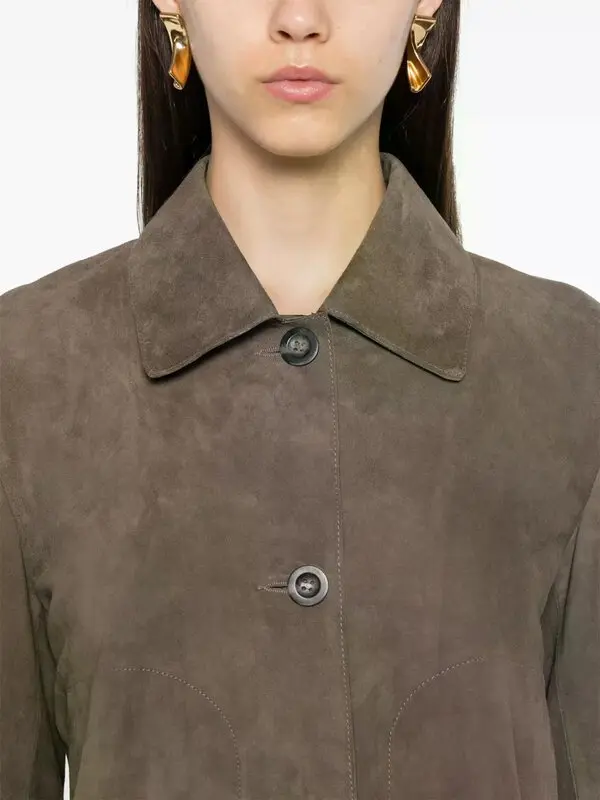 ARMA Emy Suede Jacket - Green
