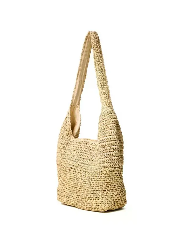TWINSET Crochet Raffia Shoulder Bag