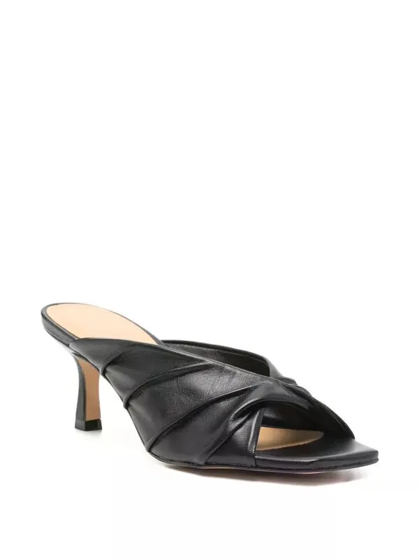 ANDREA CARRANO Twisted-strap Mules
