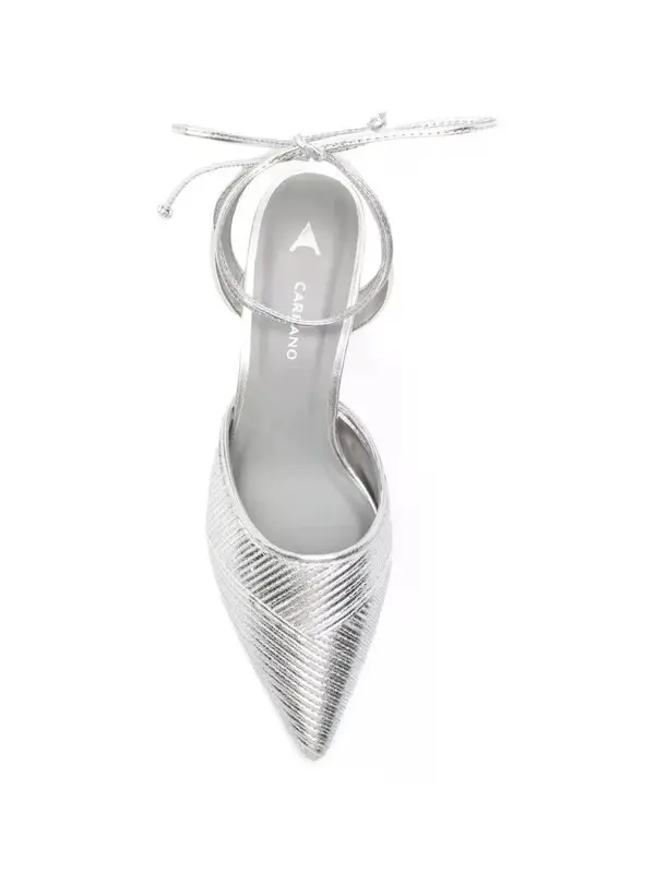 ANDREA CARRANO Pointed-toe Ankle-strap Pumps