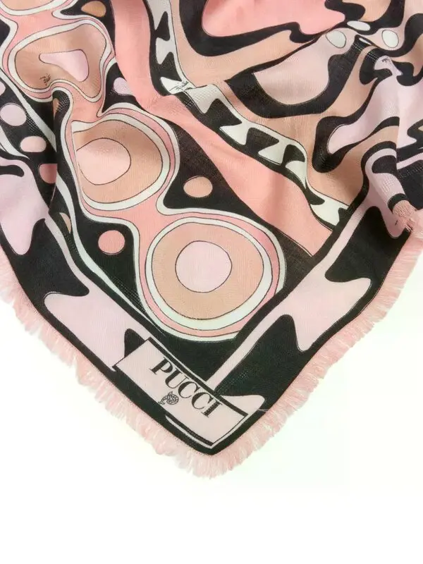 Emilio Pucci Soleil Print Wool And Silk Pashmina