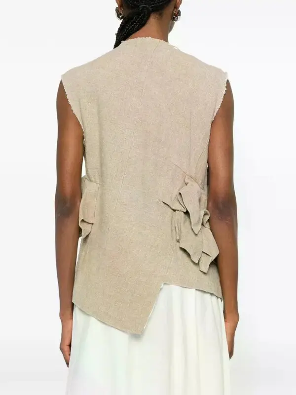 Comme Des Garçons Ruffled Sleeveless Jacket