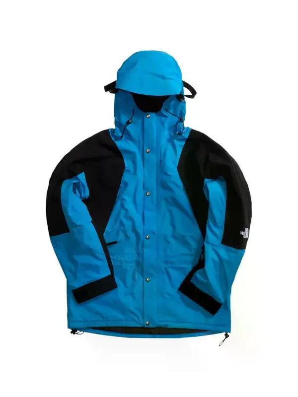 The North Face Logo-embroidered Hooded Coat - Blue