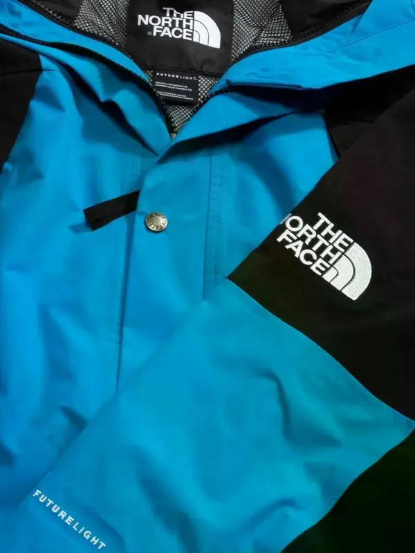 The North Face Logo-embroidered Hooded Coat - Blue