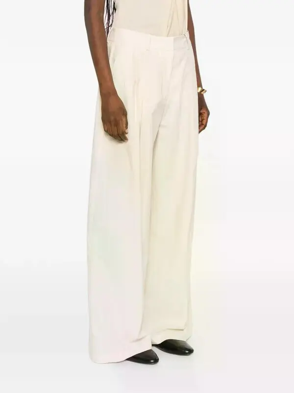 MOORER Pleated Wide-leg Trousers