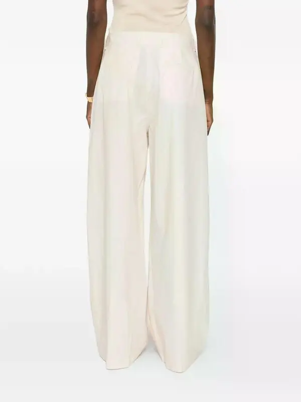 MOORER Pleated Wide-leg Trousers