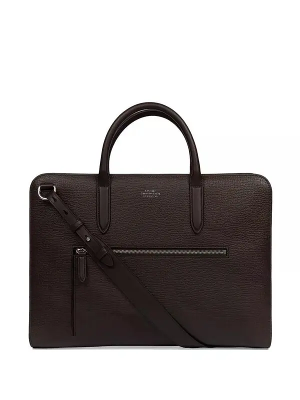 Smythson Ludlow Briefcase - Brown