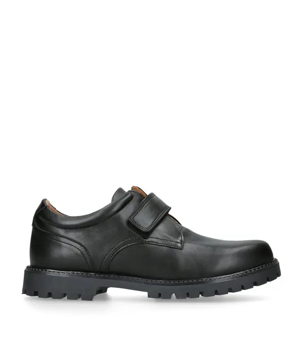 PAPOUELLI Leather Harry Loafers - Black