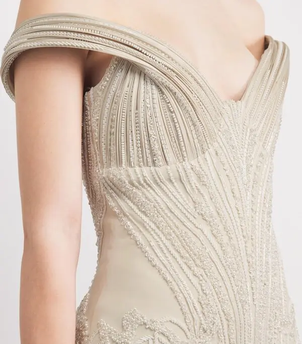 GAURAV GUPTA Embellished Sculpted Starlight Gown