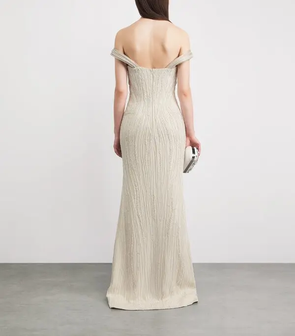 GAURAV GUPTA Embellished Sculpted Starlight Gown