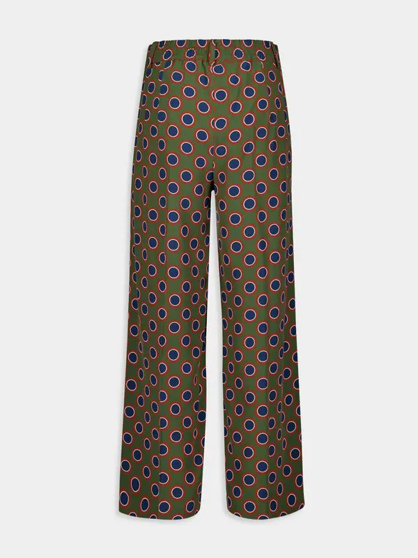 PAULA Sonia Symmetrical Eye Silk Pants - Multicolour