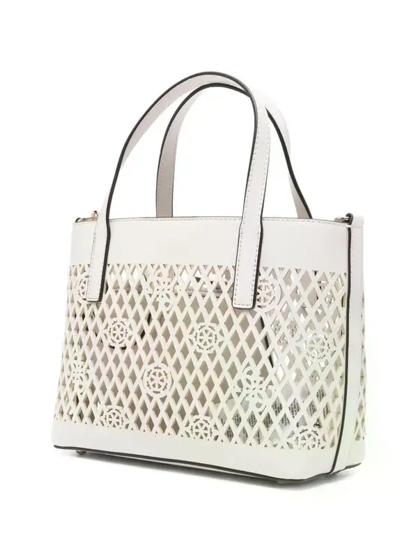 Guess Mini Laser-cut Tote Bag - Neutrals