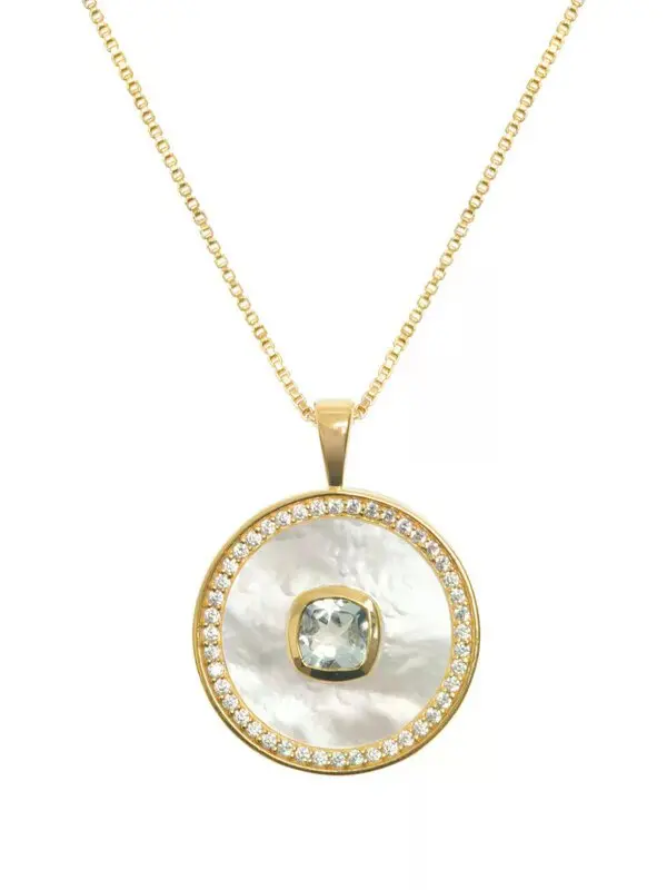 FREYA ROSE December Mother-of-pearl Topaz Necklace - Gold