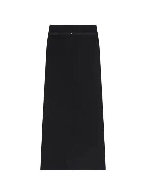 COURREGES Flap-pocket Maxi Skirt - Black
