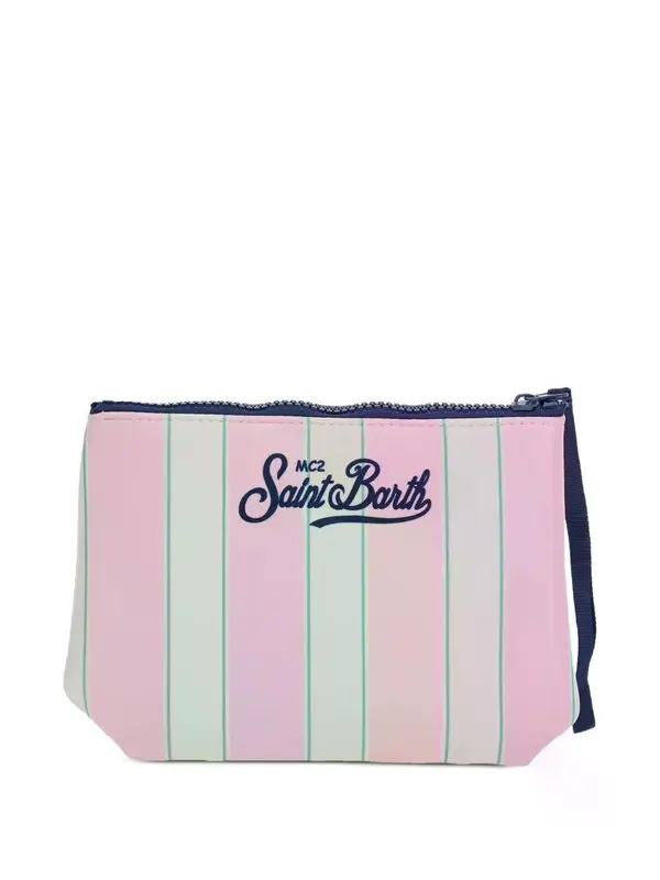 MC2 SAINT BARTH Striped Pouch - Pink