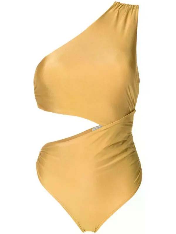 LENNY NIEMEYER Asymmetric Cut-out Swimsuit - Yellow