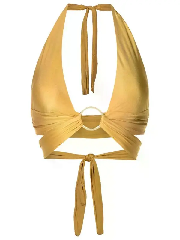 LENNY NIEMEYER Halterneck Bikini Top - Yellow