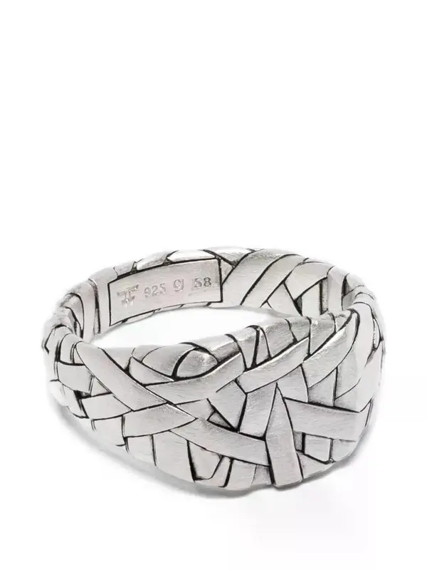Tom Wood Small Quilt Ring - Silver