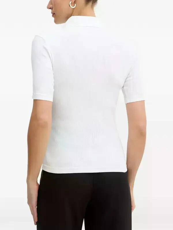 Iceberg Buttoned Polo Top - White