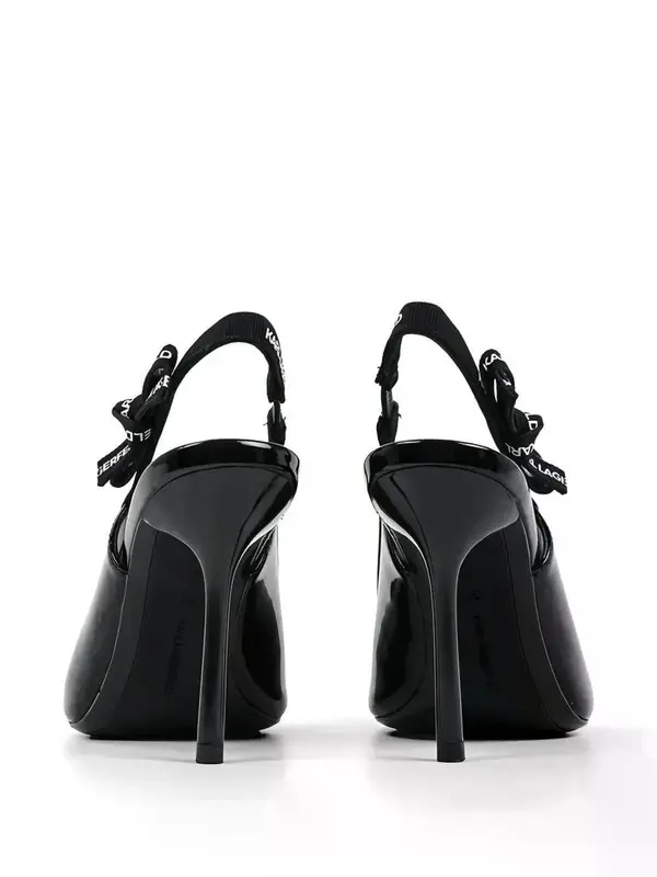 Karl Lagerfeld Sarabande Pointed-toe Leather Pumps