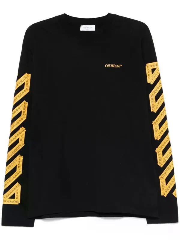 Off-White Tape Arrow Skate L/s Tee - Black