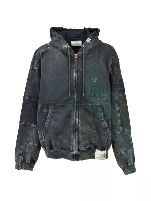 Mihara Yasuhiro Hooded Patchwork Sweatshirt