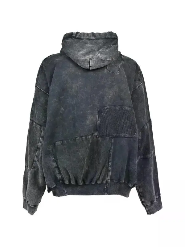 Mihara Yasuhiro Hooded Patchwork Sweatshirt