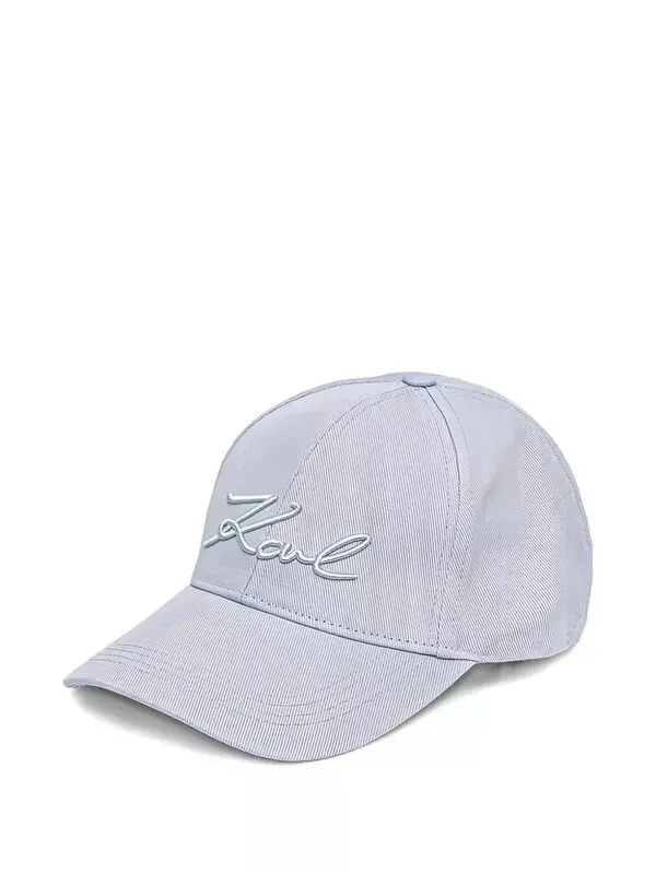 Karl Lagerfeld Logo-embroidered Baseball Cap - Blue