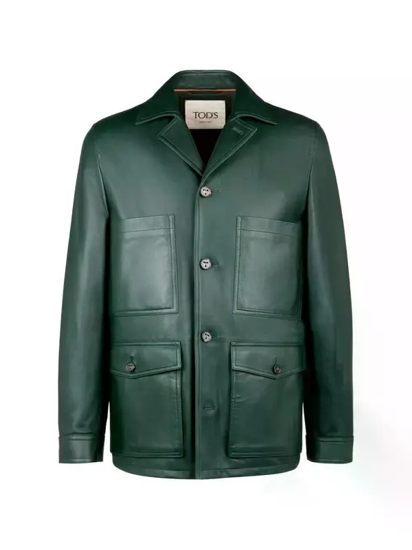 TOD'S Flap-pockets Leather Jacket