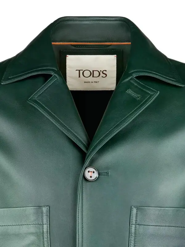 TOD'S Flap-pockets Leather Jacket