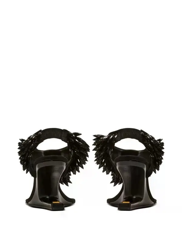 Balmain Thong Strap Sandals - Black