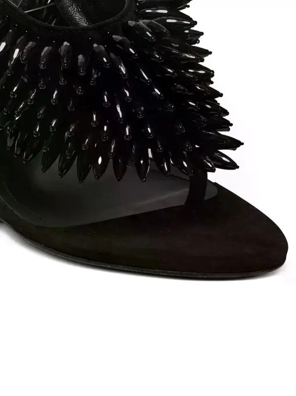 Balmain Thong Strap Sandals - Black